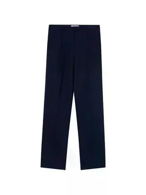 MSGM Pleated-detail Tailored Trousers - Blue