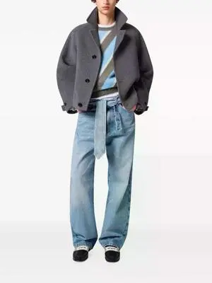 MSGM Diagonal-stripe Sleeveless Sweater