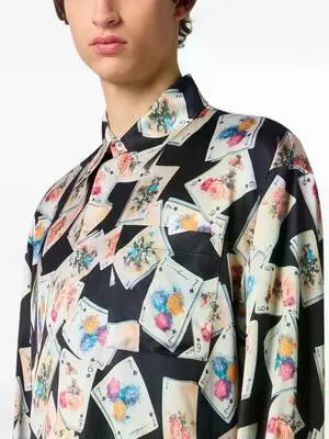 MSGM Playing-card-print Button-down Shirt