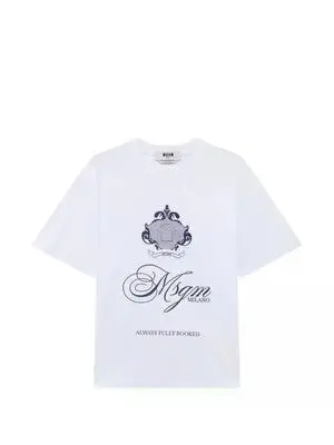 MSGM Logo-print T-shirt - White