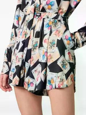 MSGM Playing-card-print Shorts