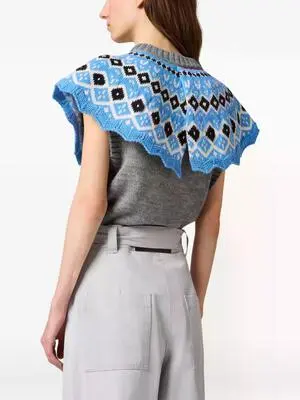 MSGM Ruffled-detail Tank Top