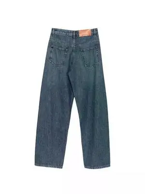 MSGM Logo Patch Wide-leg Jeans