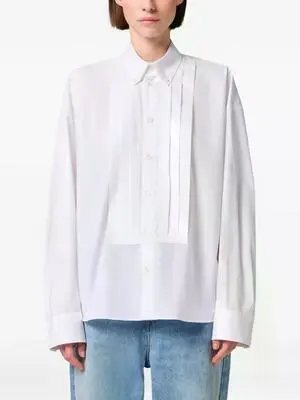 MSGM Pleated-bib Button-down Shirt