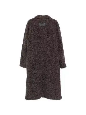 MSGM Bouclé Single-breasted Coat