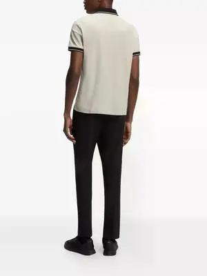BOSS Contrast-trim Slim-fit Polo Shirt