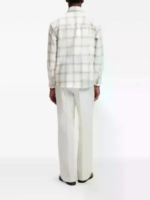 BOSS Check-pattern Flap-pockets Shirt