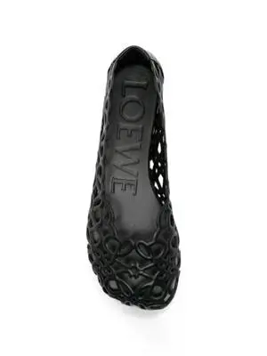 Loewe Anagram Cut-out Ballet Flats