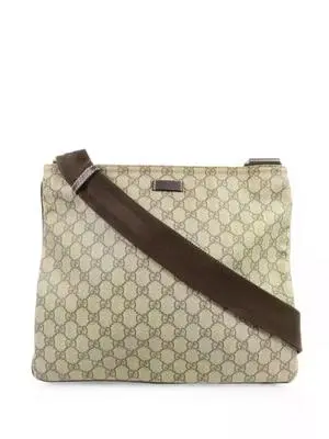 Gucci Gg Supreme Coated Canvas Shoulder Bag - Neutrals