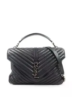 Saint Laurent Large College Tote Bag - Black