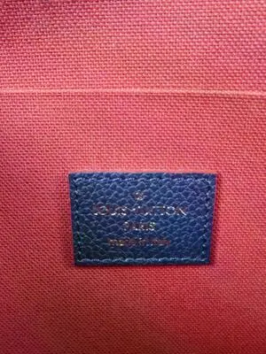 LOUIS VUITTON Monogram Empreinte Felicie Shoulder Bag - Blue