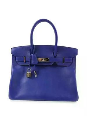 Hermès 2018 30 Birkin Tote Bag - Blue
