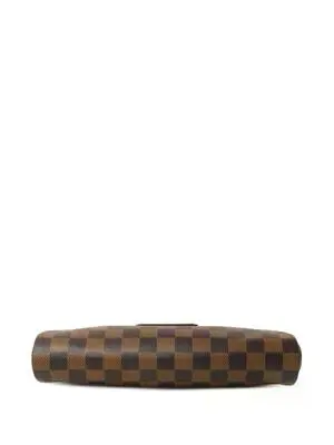 LOUIS VUITTON Eva Damier Ebene Canvas Tote Bag - Brown