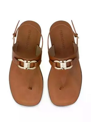 FERRAGAMO Gancini Flat Sandals