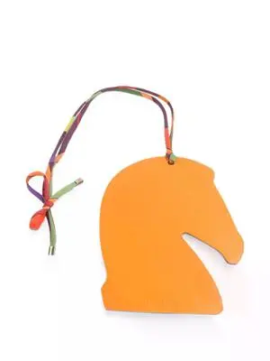 Hermès Samarkand Horse-head Bag Charm - Yellow