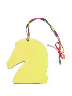 Hermès Samarkand Horse-head Bag Charm - Yellow