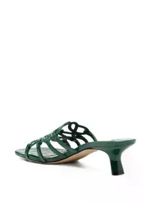 Loewe Petal Anagram Croc-effect Sandals