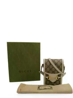 Gucci 1955 Horsebit Shoulder Bag - Brown