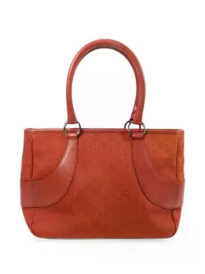 Gucci Gg Canvas Tote Bag - Red