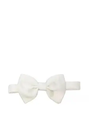 Tagliatore Hook-fastening Bow Tie - White
