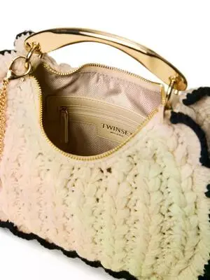 TWINSET Crochet Croissant Bag
