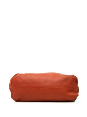 Bottega Veneta Lambskin Chain Pouch Shoulder Bag - Orange