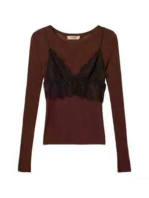 TWINSET Silk-blend Jumper With Top