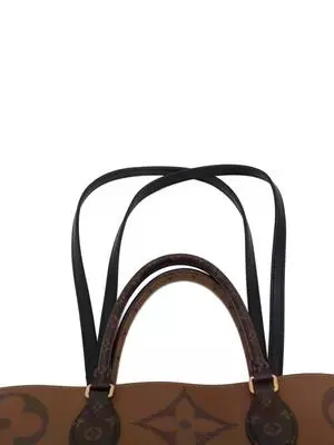LOUIS VUITTON Monogram Reverse Giant Onthego Gm Satchel - Brown