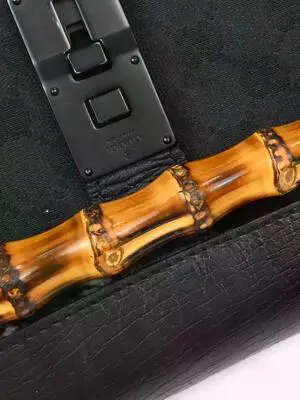 Gucci 1990-2000s Bamboo Gg Shoulder Bag