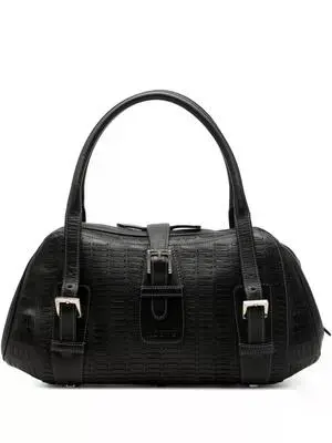 Loewe 2005 Embossed Leather Senda Handbag