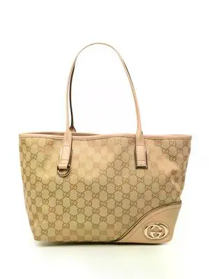 Gucci Gg Canvas New Britt Tote Bag