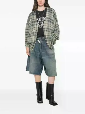 R13 Jesse Denim Shorts - Blue