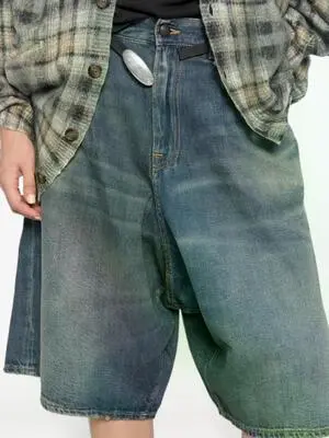 R13 Jesse Denim Shorts - Blue