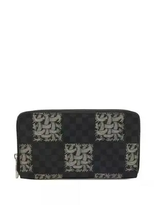 LOUIS VUITTON 2015 Christopher Nemeth Damier Graphite Zippy Organizer Wallet Long Wallets - Black