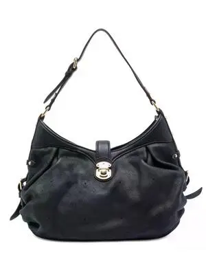 LOUIS VUITTON 2008 Monogram Mahina Xs Crossbody Bag - Black