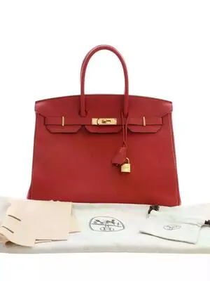 Hermès 35 Birkin Handbag - Red