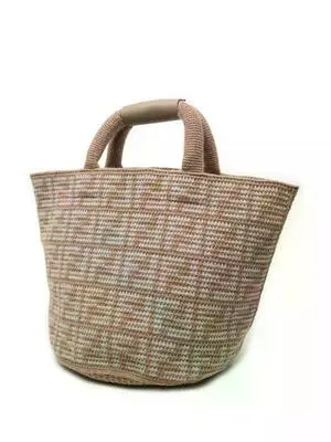 Fendi 2010-2026 Zucca Cashmere Shopper Tote Bag