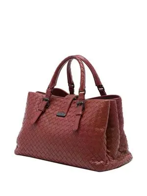 Bottega Veneta Small Roma Satchel - Red