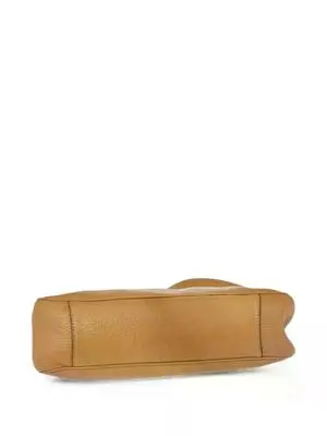 Prada 2010s Pebbled Leather Shoulder Bag - Brown