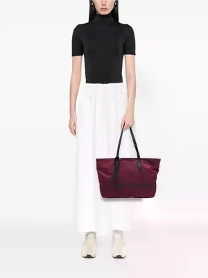 Burberry 2018-2023 Eco Nylon Logo Tote Bag - Red