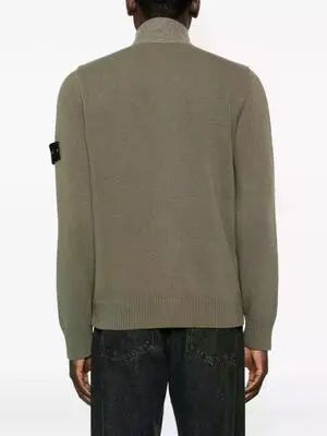 Stone Island Logo-patch Button-up Cardigan