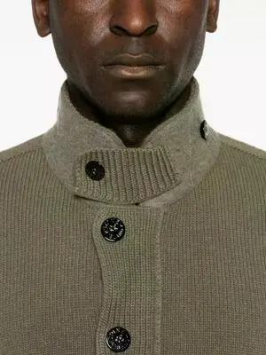 Stone Island Logo-patch Button-up Cardigan
