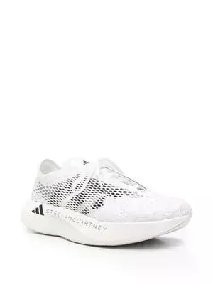 Adidas By Stella McCartney Adizero Evo Sl Lace-panelled Chunky Sneakers - White
