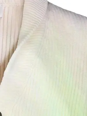 Eleventy Ribbed-knit Shawl-collar Cardigan