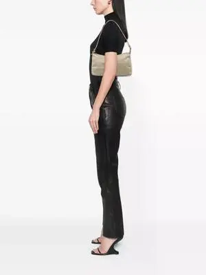 Fendi Zucchino Canvas Pochette Shoulder Bag - Neutrals