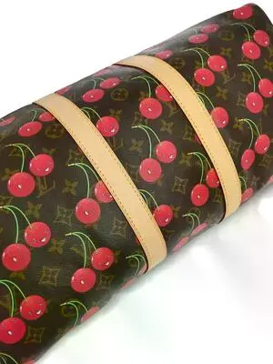 LOUIS VUITTON 2005 Monogram Cherry Keepall Travel Bag - Brown