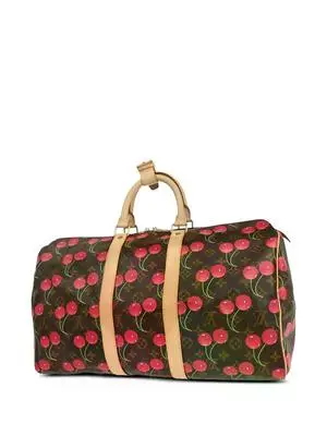 LOUIS VUITTON 2005 Monogram Cherry Keepall Travel Bag