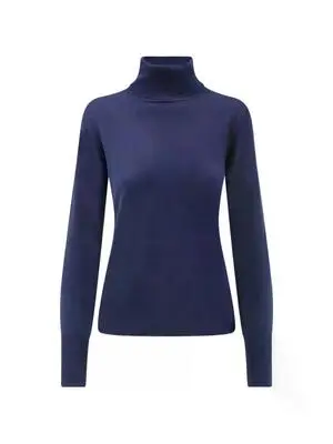 Aspesi Roll-neck Long-sleeve Sweater - Blue