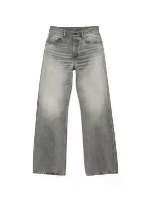 Acne Studios Faded Logo-patch Jeans - Grey