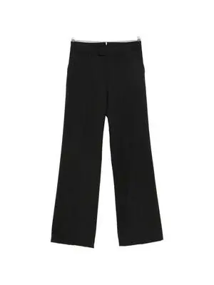 BERWICH Patrizia Pressed-crease Straight-leg Trousers - Black